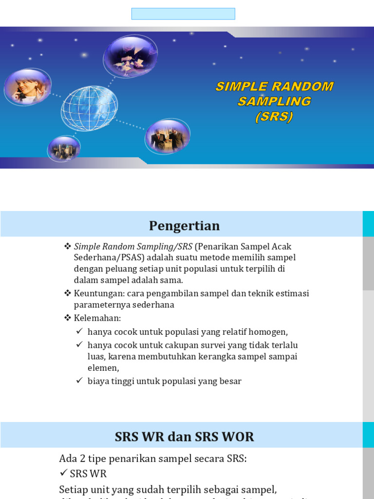 MPS - 03-05 - Simple Random Sampling | PDF