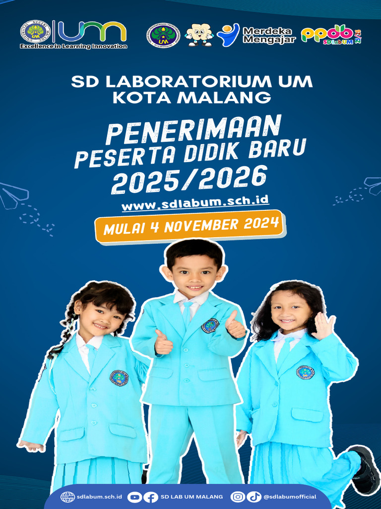 Pendaftaran SD Lab UM Malang 2025/2026 | PDF