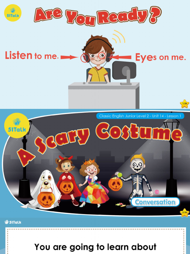 Lesson 1 一件吓人的服装 a Scary Costume | PDF