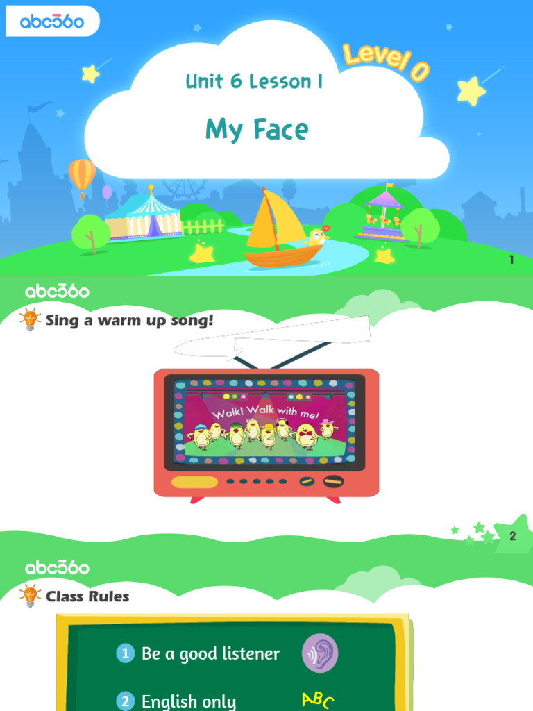 Unit 6 Lesson 1 My Face | PDF