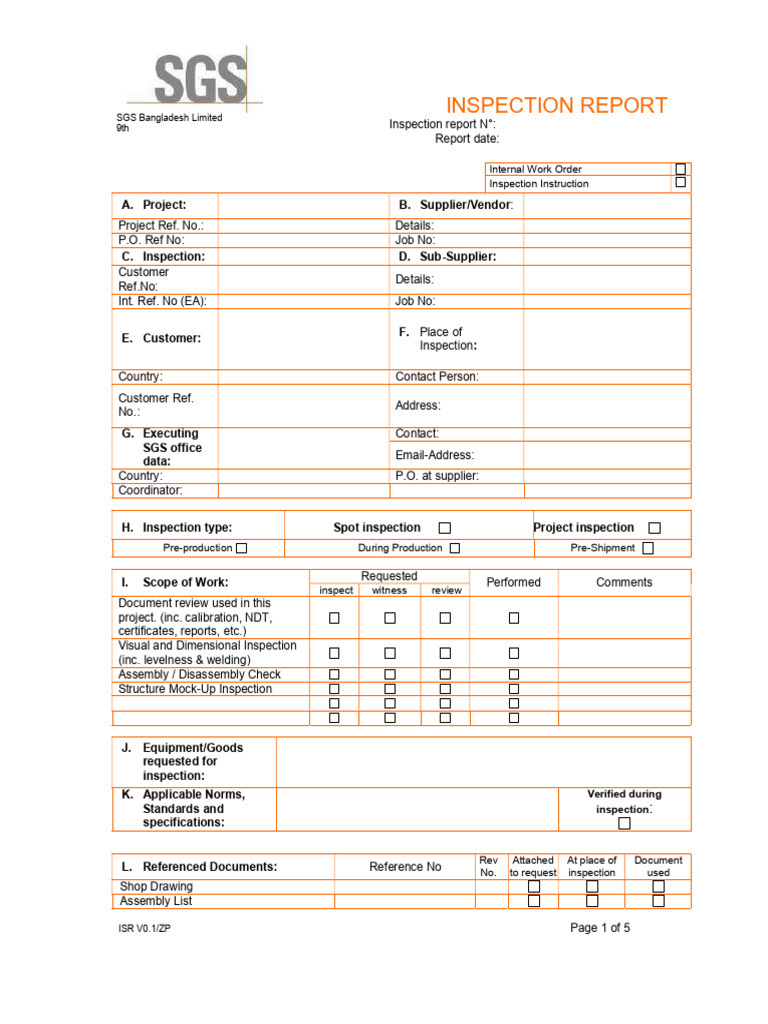 SGS Global Format | PDF