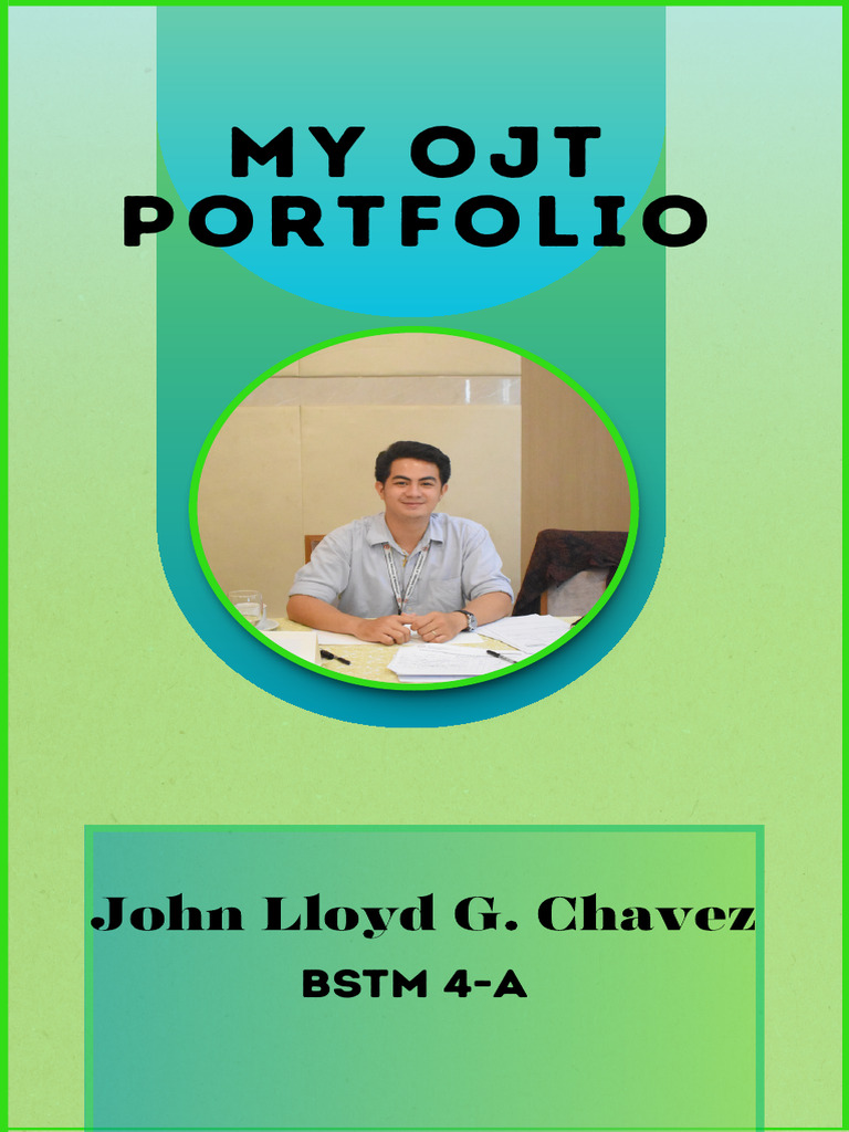 Blue Cream Minimalist Portfolio Cover Page | PDF