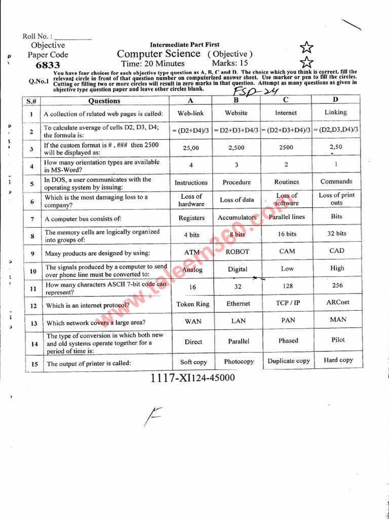 Computer-11 (FSD-24) | PDF