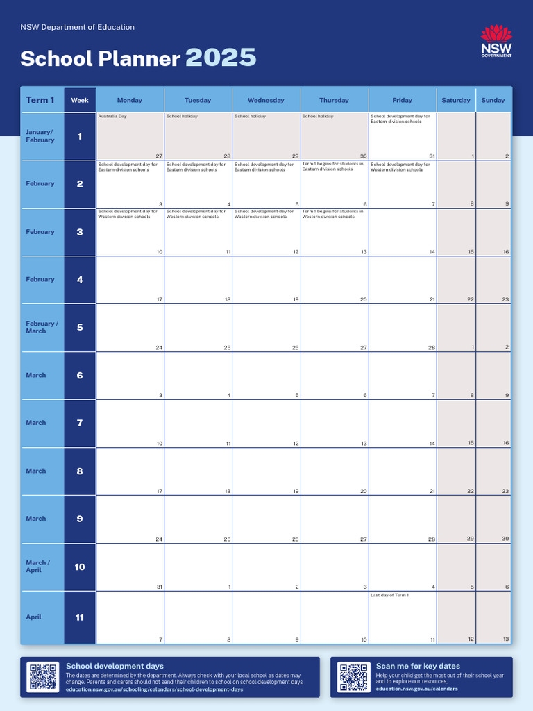 2025_School_Planner_A4 | PDF