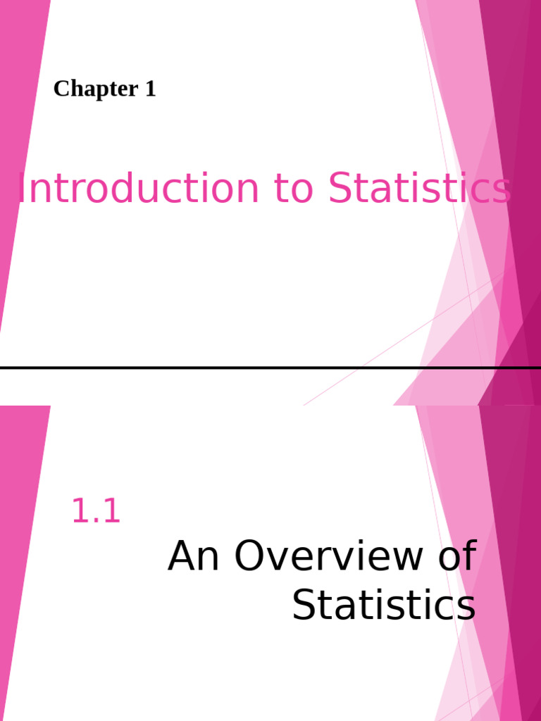 Intro To Statistics LECTURE 1 | PDF | Level Of Measurement | Statistics