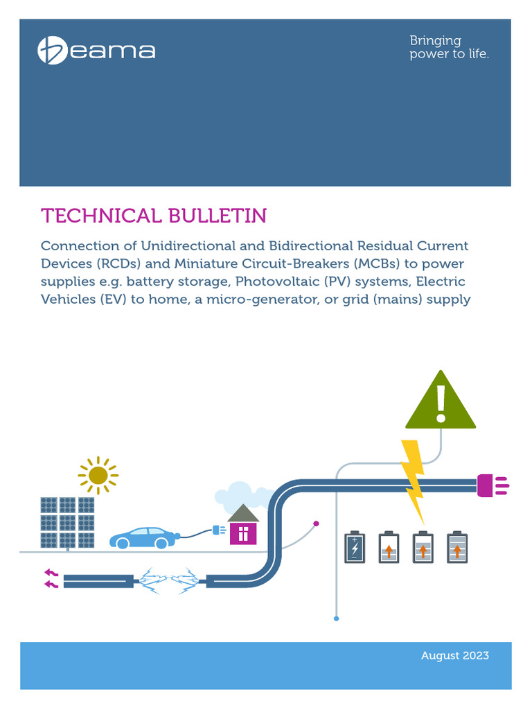 BEAMA Technical Bulletin Connection of Unidirectional and Bidirectional ...