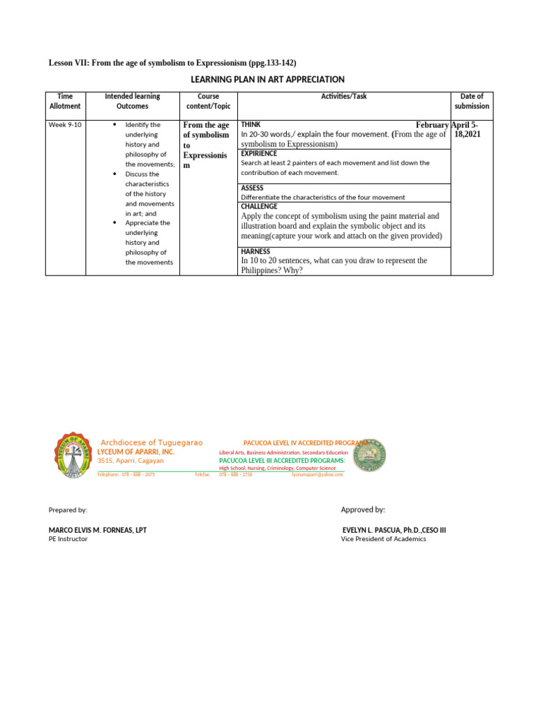 lesson VI | PDF | Cognition | Liberal Arts Education