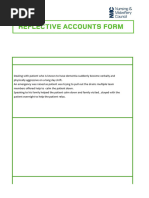 Reflective Accounts Form New | PDF