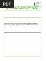 Reflective-Accounts-Form 3 | PDF | Nursing | Patient