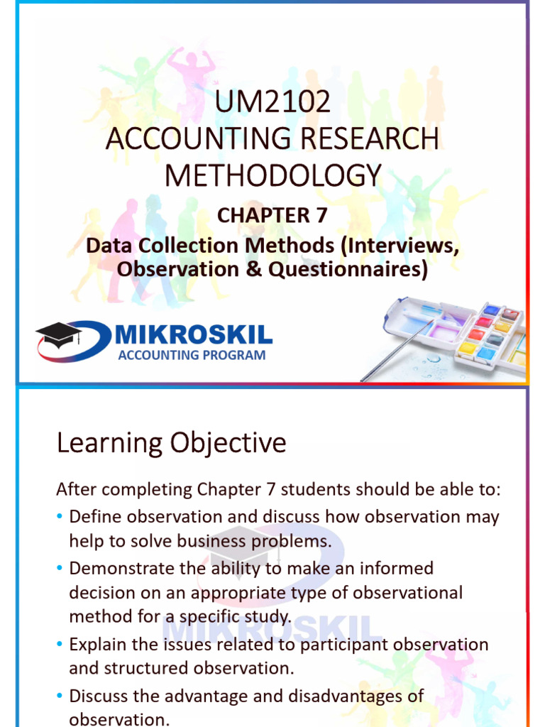 Chapter 07 - Data Collection Methods (Interviews, Observation ...