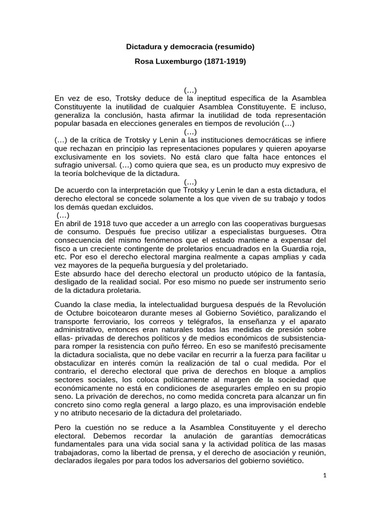 Dictadura y Democracia | PDF | Democracia | Ideologías políticas