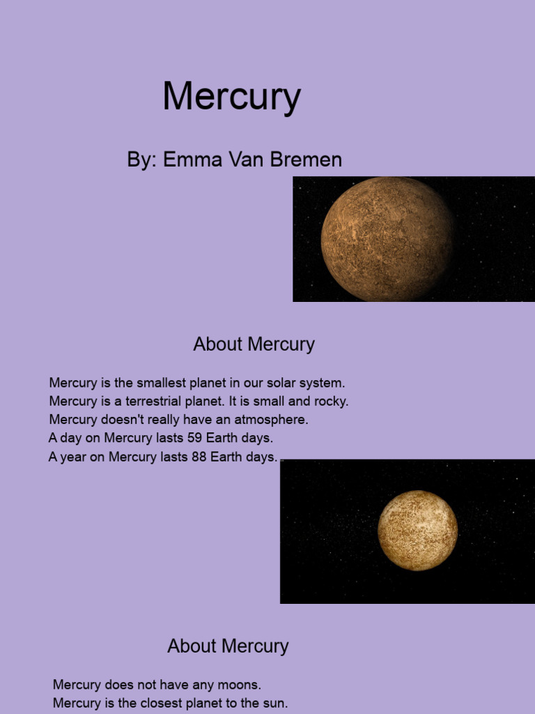 2025emmam Van Bremen - Mercury - Presentation | PDF