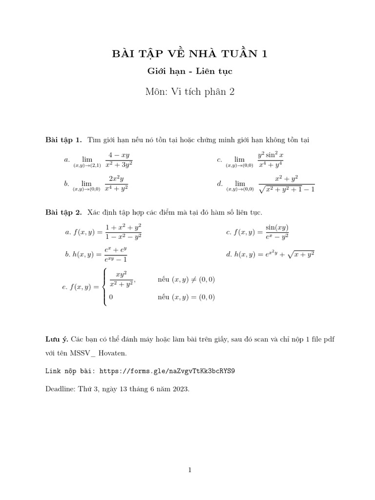 BTVN - MH VTP2 - Tuan 1 | PDF