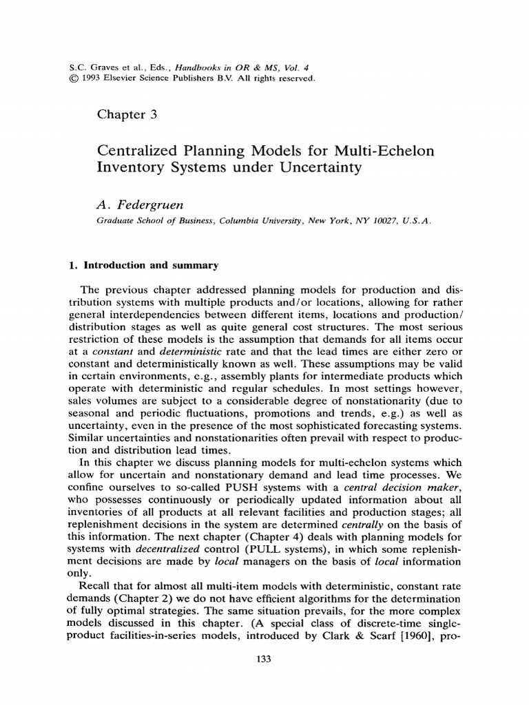 ch3-Centralized-planning-models-for-多级库存管理系统 | PDF | Mathematical ...