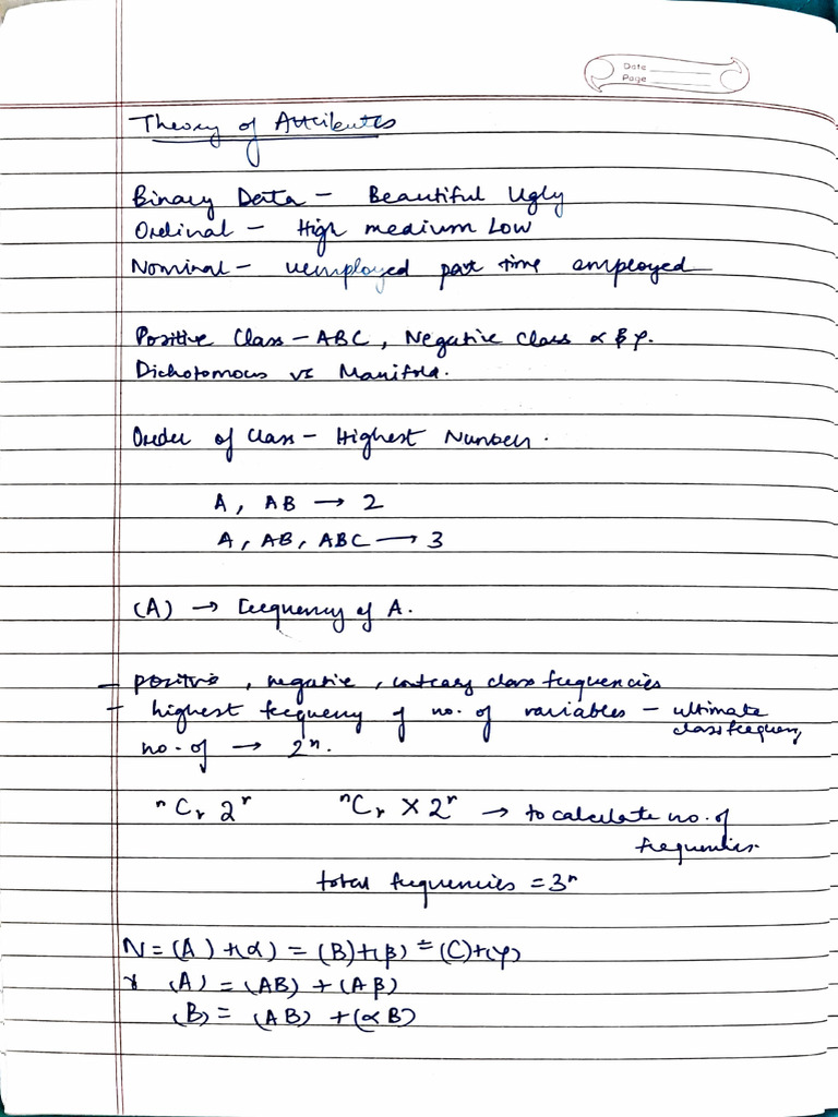 theory of attributes | PDF