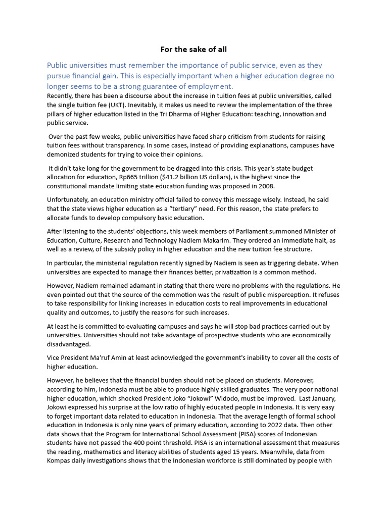 Teks News Anchor Pendidikan | PDF | Public University | University