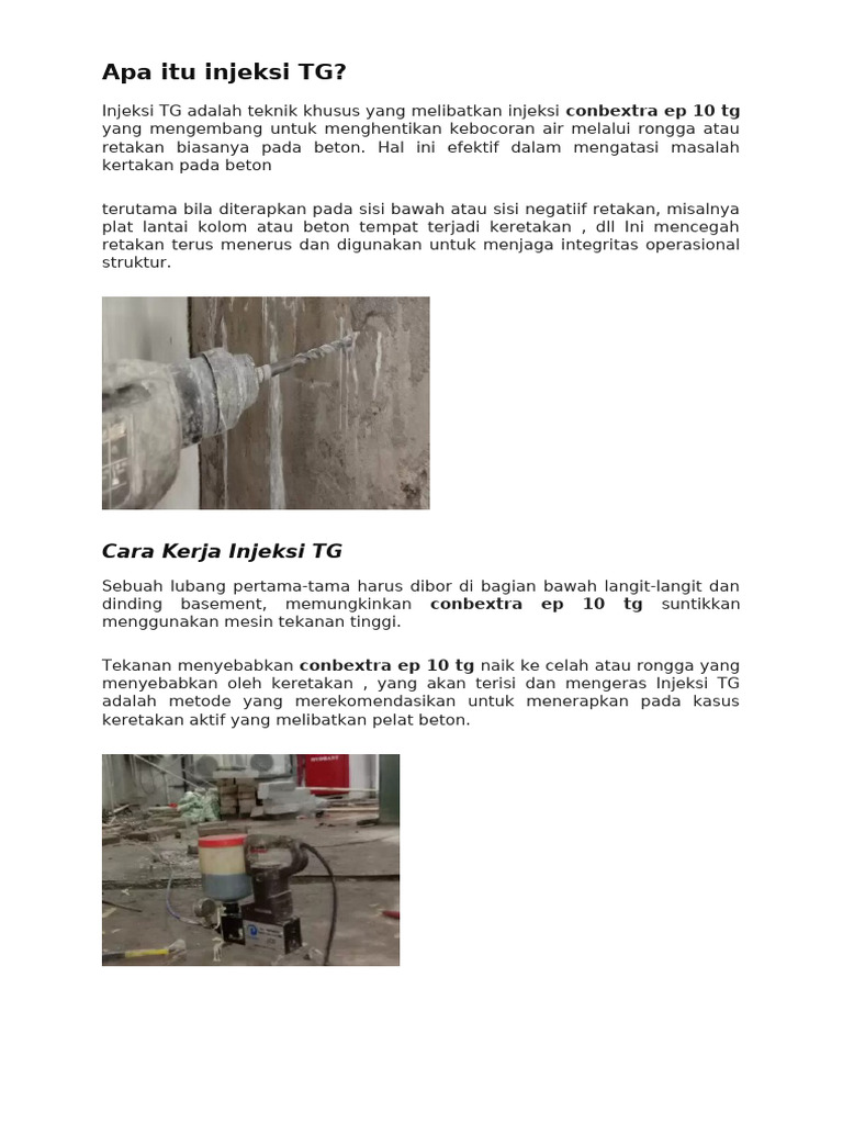 Metode Kerja TG Injeksi | PDF