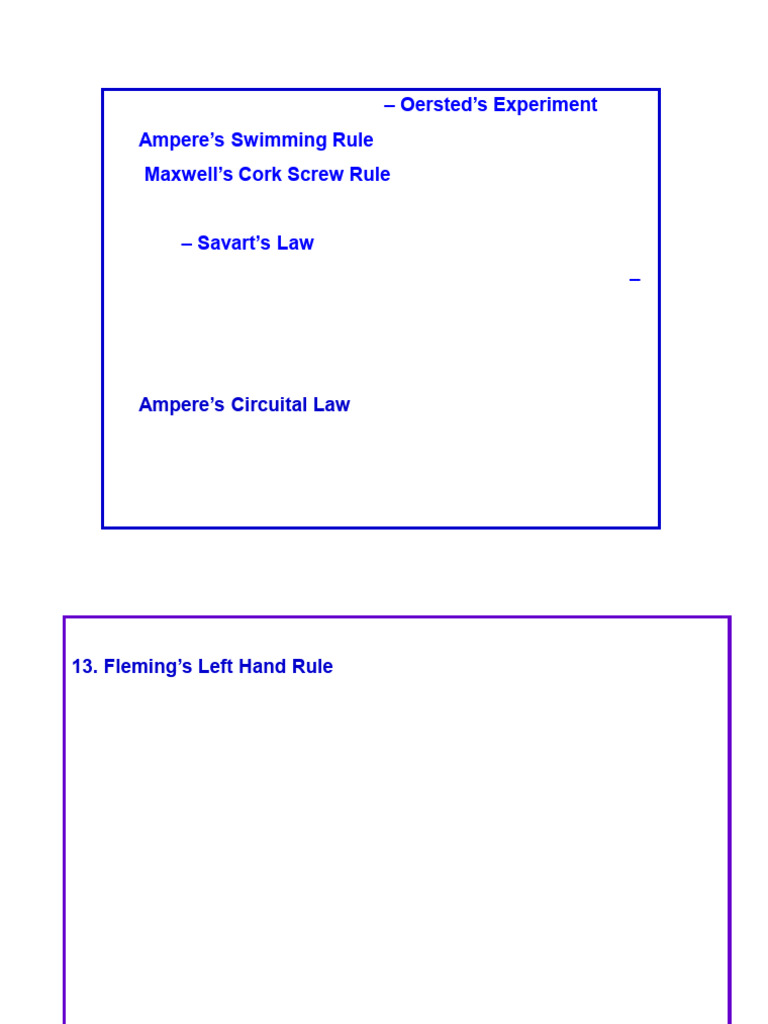 Magnetic Effects of Current Explained | PDF | Magnetic Field ...