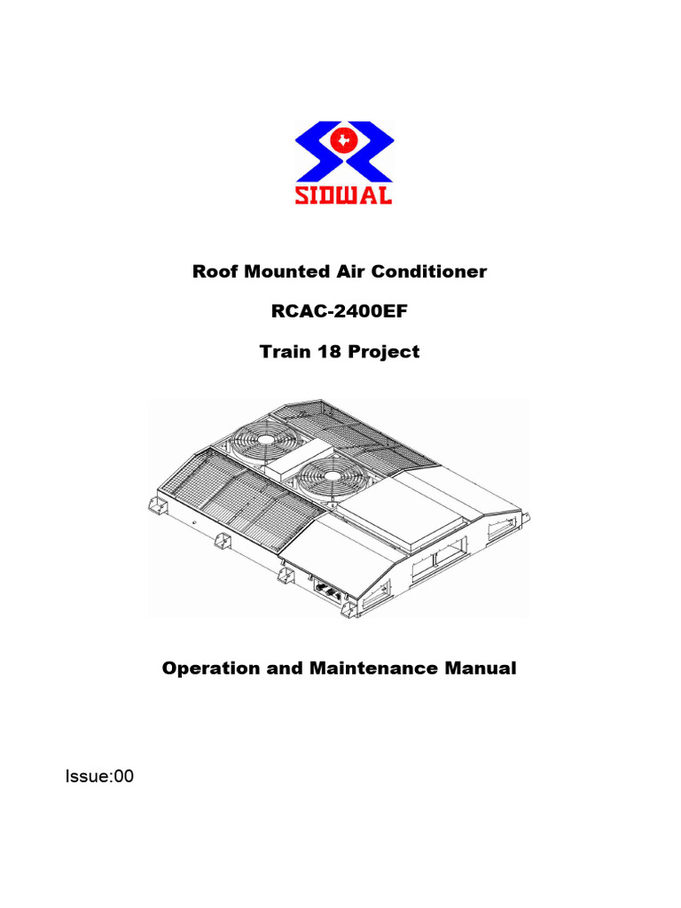 Operating and Maintenance Manual - Sidwal RMPU - 18!2!19 | PDF | Air ...