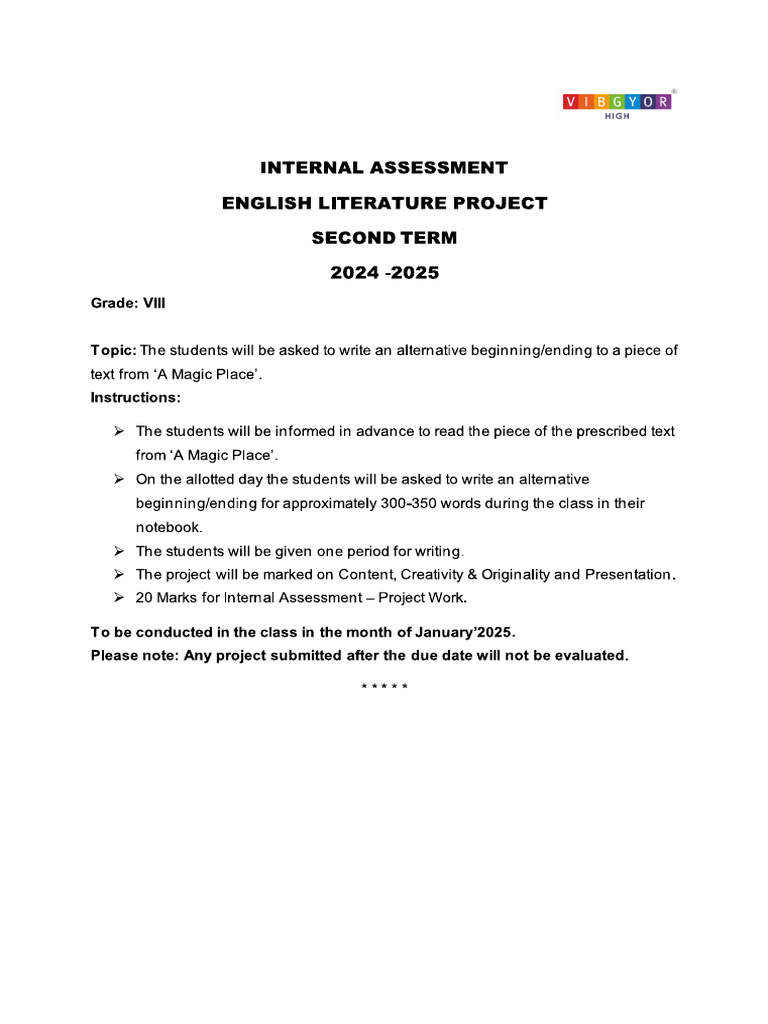 English Literature T2 Project | PDF