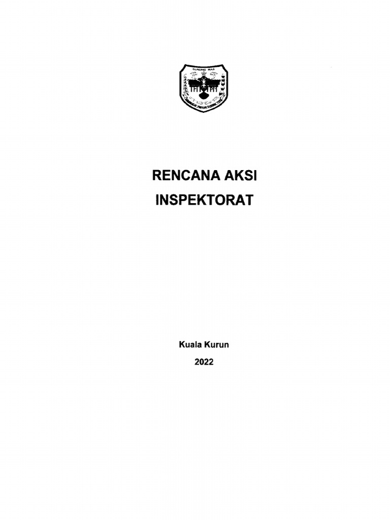 Rencana Aksi Inspektorat | PDF