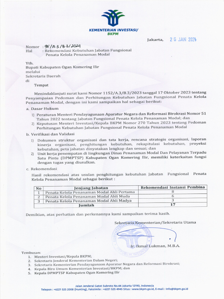 Rekomendasi PKPM DPMPTSP | PDF