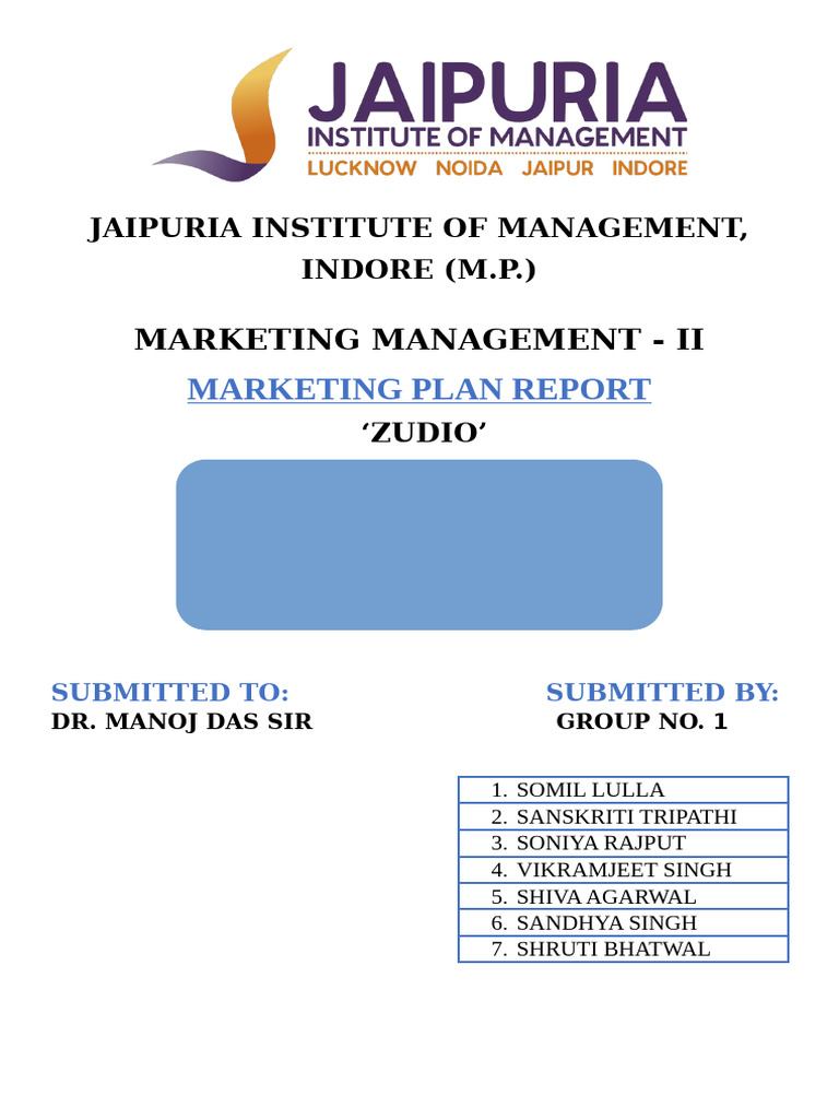 Zudio: Market Analysis and Strategy | PDF | Brand | Analytics