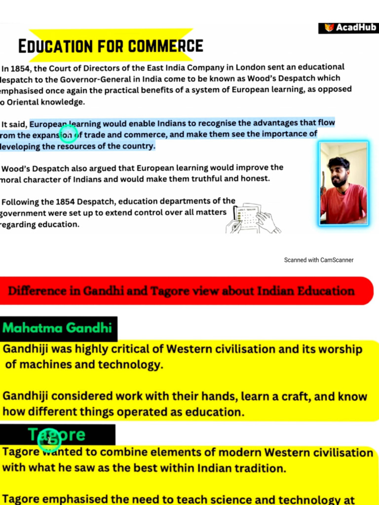 Civilizing The Native Educating The Nation Class 8 Notes SST | PDF