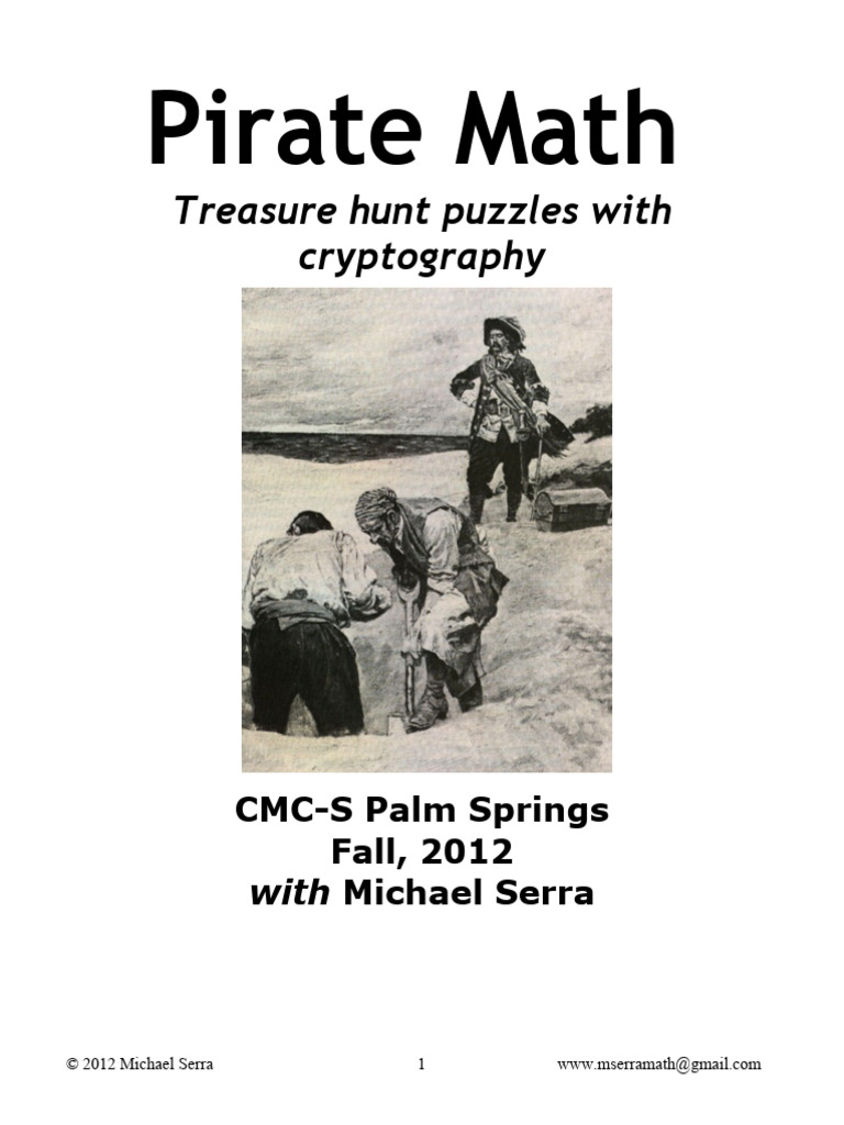Pirate Treasure - Cryptography | PDF | Cipher | Cryptography