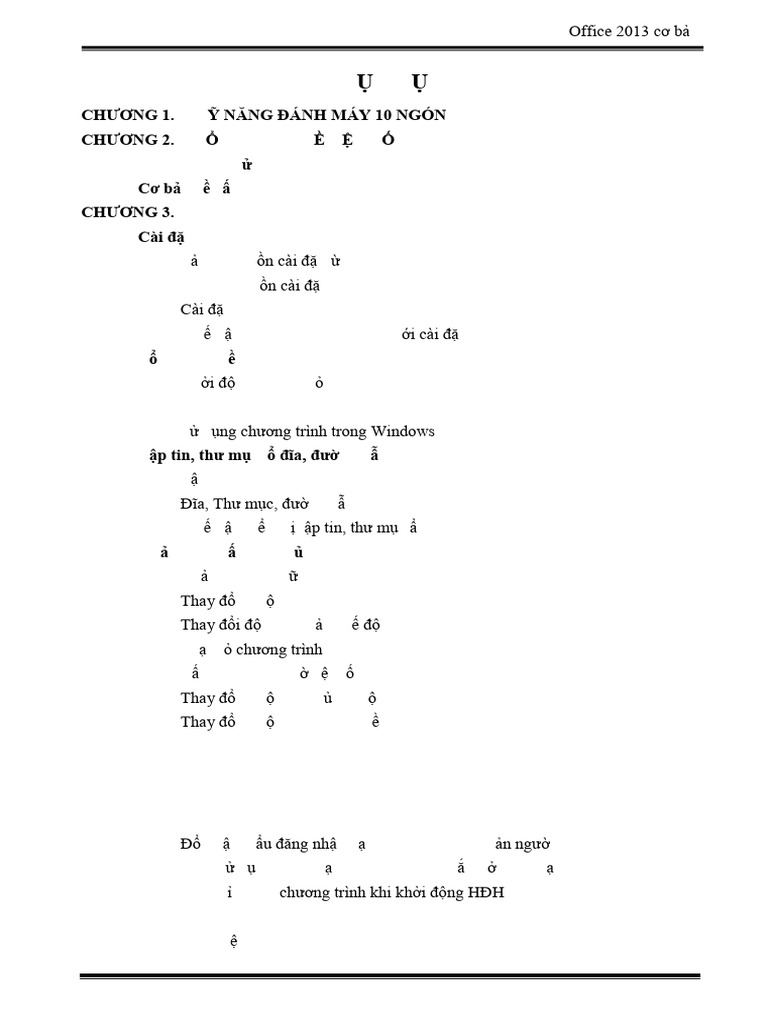 Giao Trinh Tu Hoc Office 2013 Co Ban Chuong 1 3124 | PDF