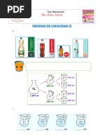 Ficha 04 Mat Medimos La Capacidad Del Recipiente | PDF