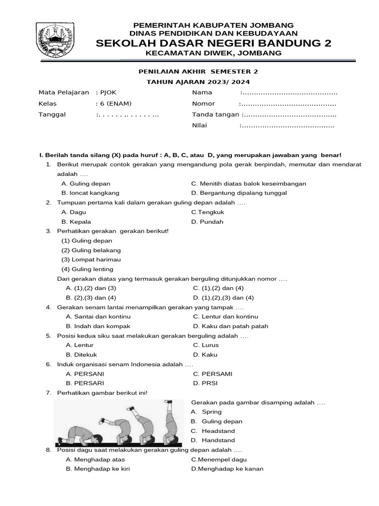 Soal Pjok Kelas 6 | PDF