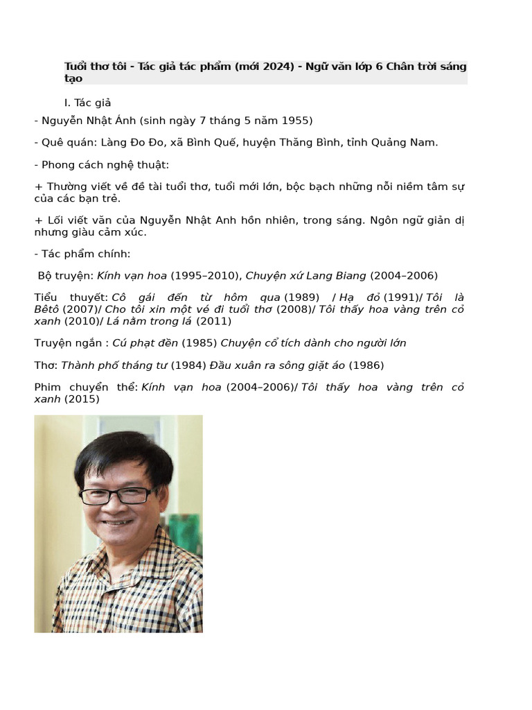 PHT Tu I Thơ Tôi | PDF