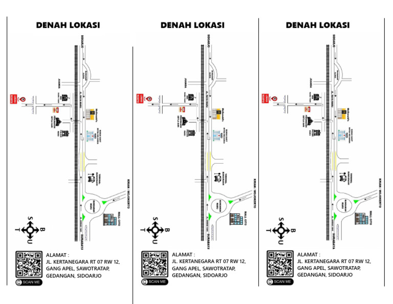 Denah Rumah Olin + Arah Mata Angin Baru | PDF
