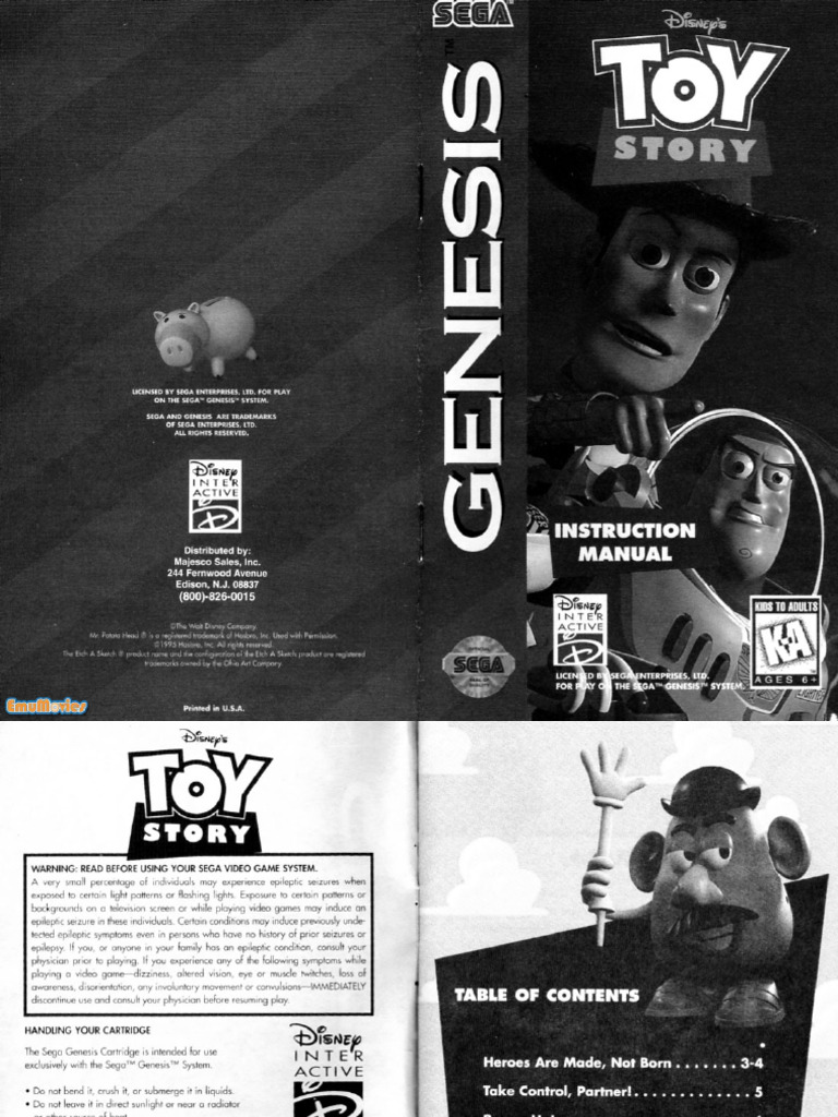 Toy Story Manual Genesis EN | PDF