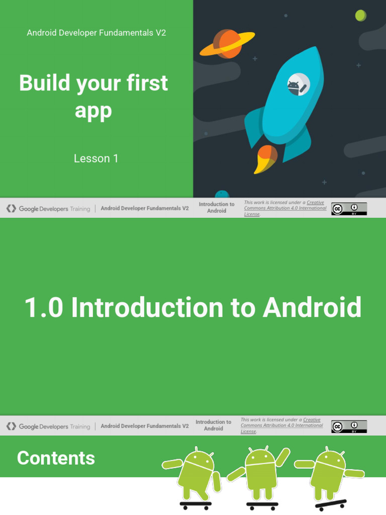Android Developer Fundamentals Overview | PDF | Android (Operating System) | Mobile App