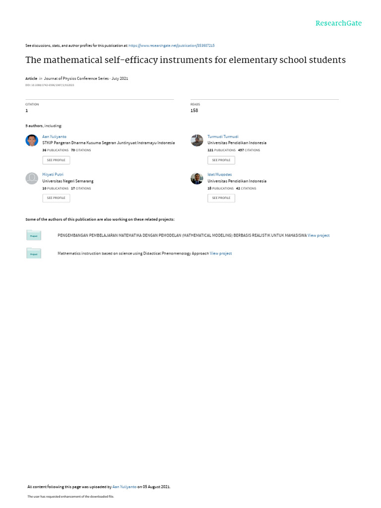 Yuliyanto 2021 J. Phys. Conf. Ser. 1987 012023 | PDF | Validity ...