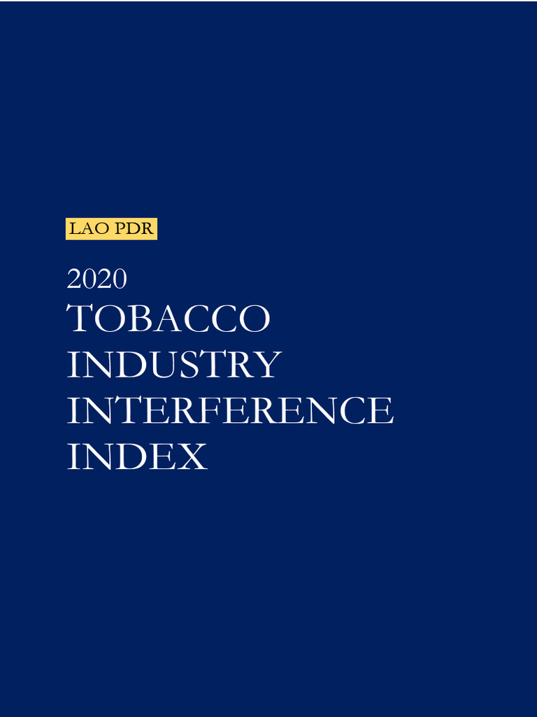 Lao PDR - Tobacco Industry Interference Index 2020 | PDF | Laos | Cigarette