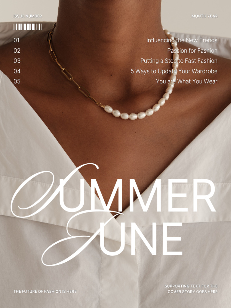 Fashion Magazine in Black White Minimal Type-Driven Style - 20250107 ...