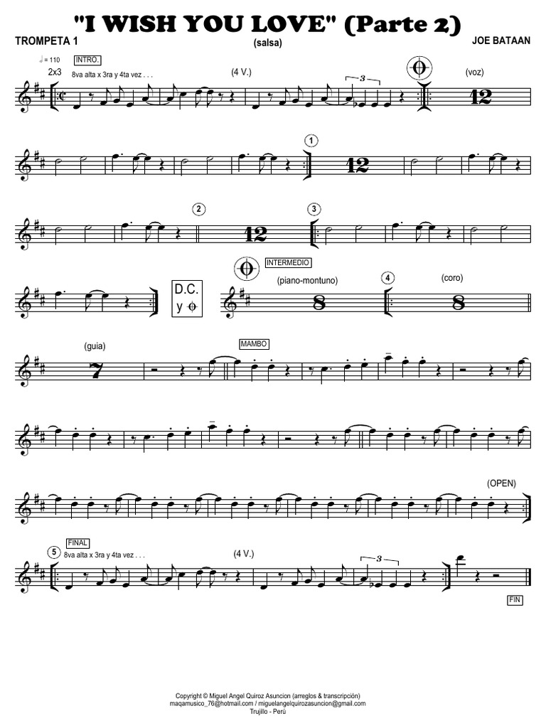 JOE BATAAN - I WISH YOU LOVE (Parte 2) | PDF
