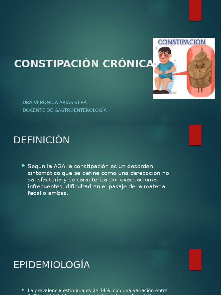 Constipación Crónica | PDF | Estreñimiento | Medicina