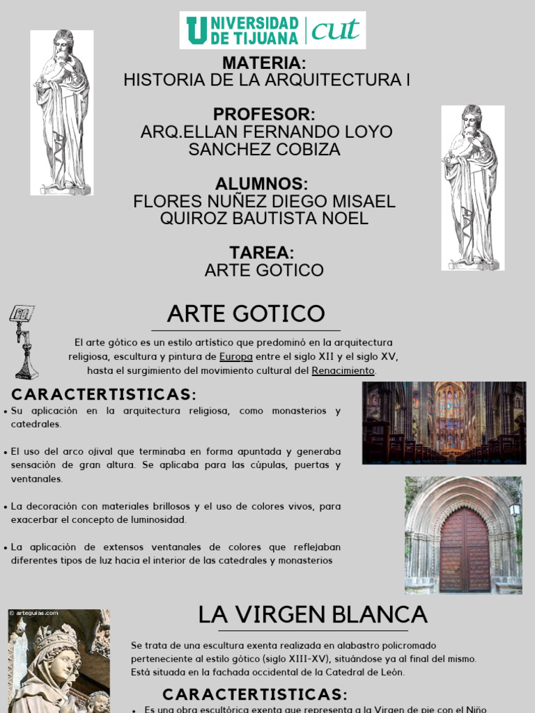 Haa t4 Misael Flores, Bautista Noel | PDF | Arquitectura gótica | Escultura