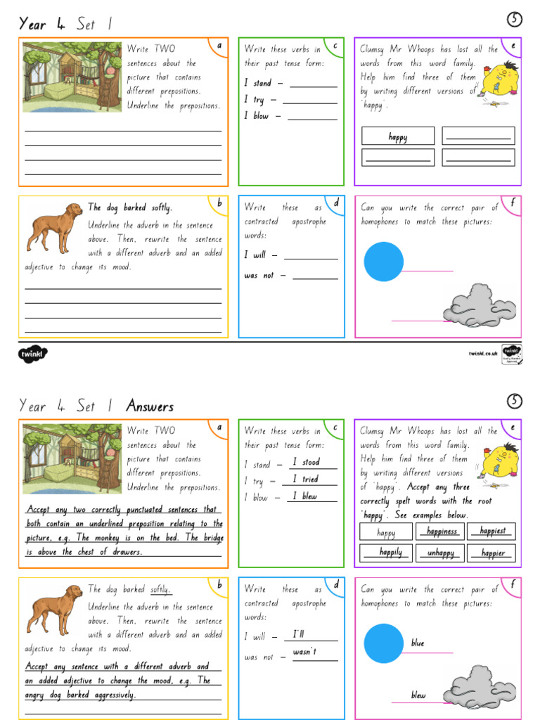 NZ Year 4 Set 1 Spag Mat 5 | PDF