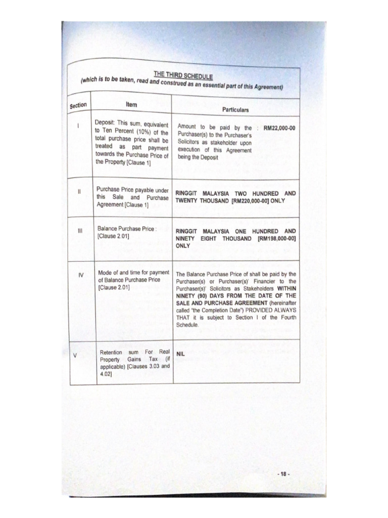 The Third Schedule | PDF