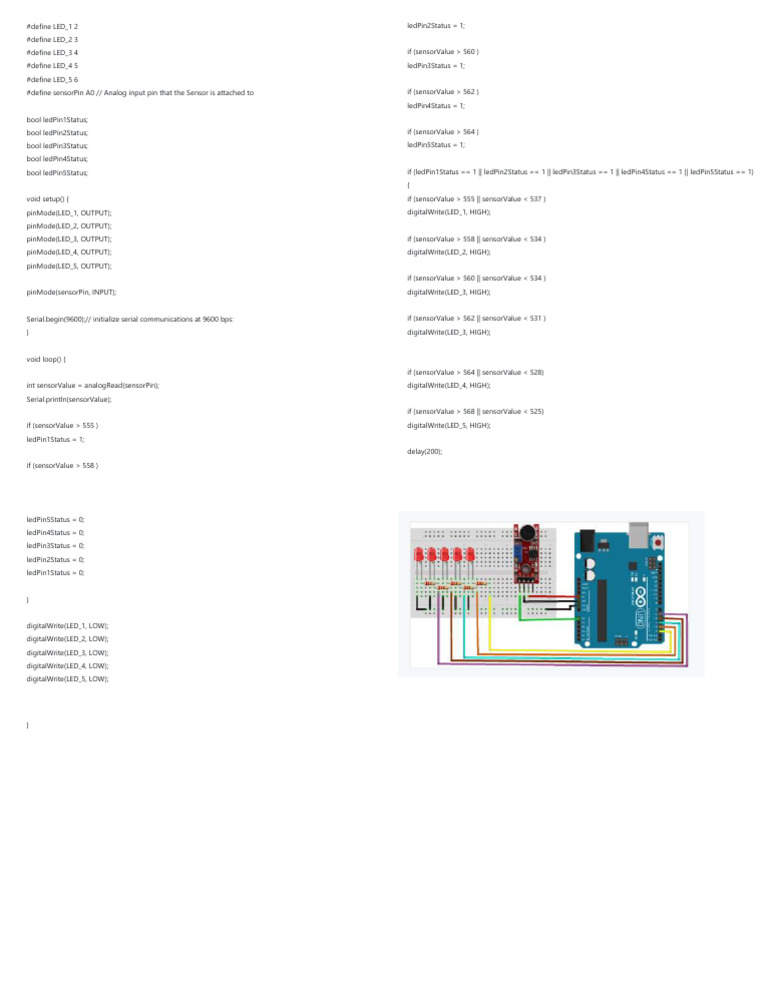 Sound Sensor With Led | PDF | Electronics | Computer Engineering