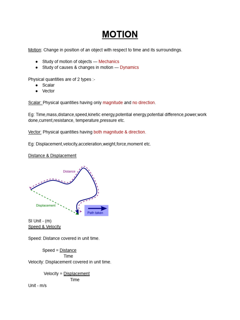 Phy- Motion -1 | PDF | Friction | Force