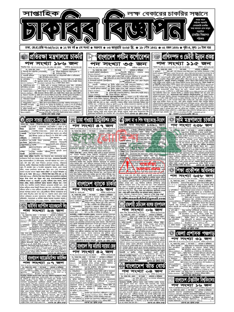 Weekly Job Paper 3 January 2025 | PDF