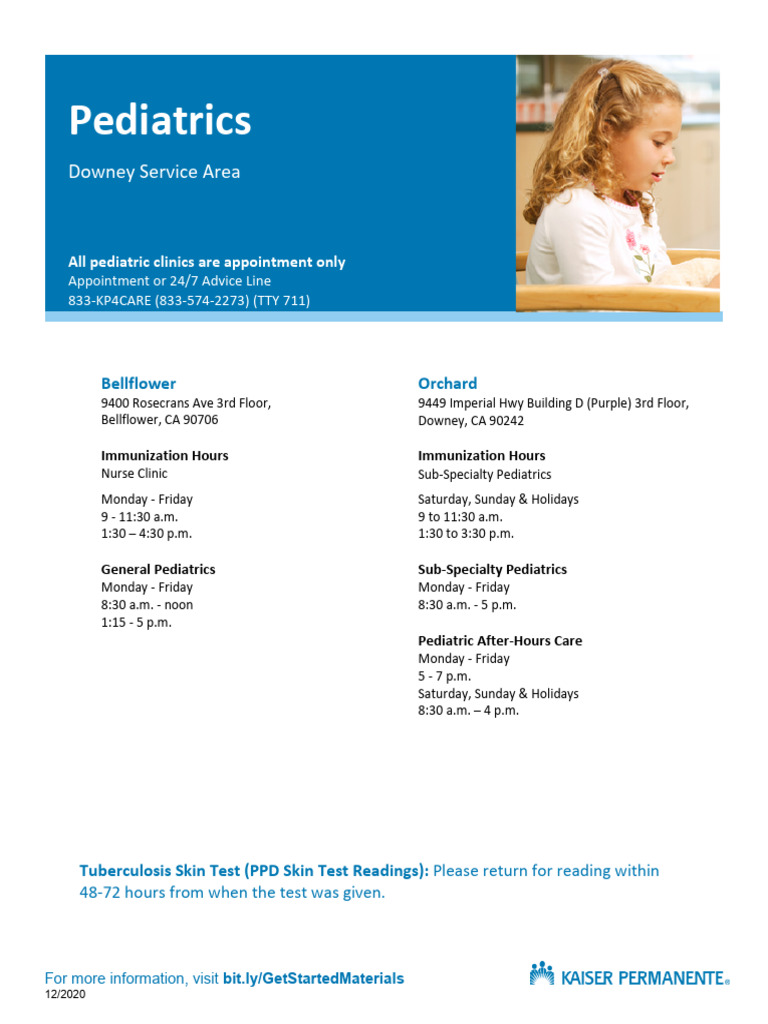 KP Downey Pediatrics Flyer | PDF