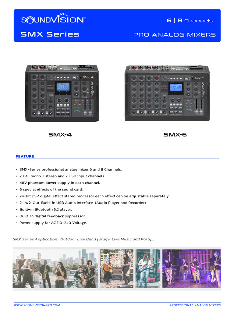 SoundVision SMX Series Spec En | PDF