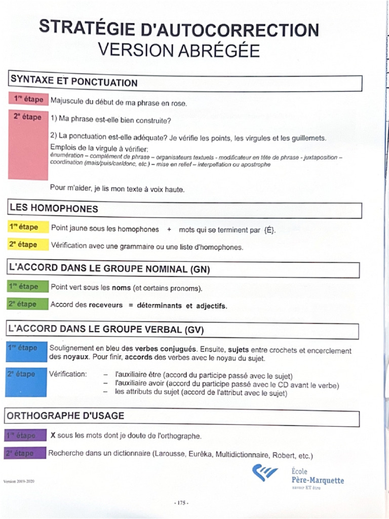 Stratégie D'autocorrection | PDF
